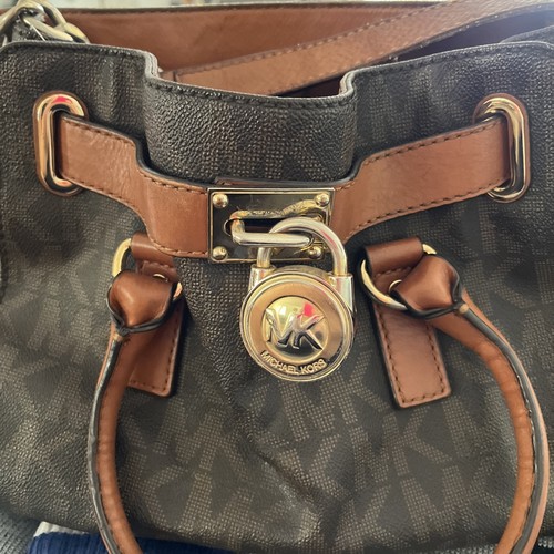 Michael Kors Hamilton Lock Kors Satchel Bag Purse | eBay