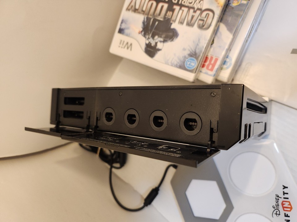 Nintendo Wii Black RVL-001 Console GameCube Ports w/ Games Portals ...