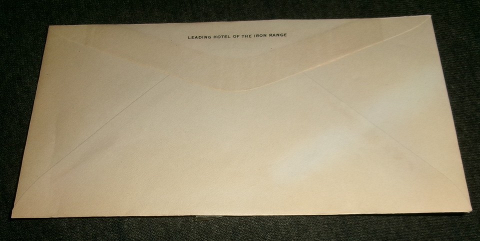 Vintage 1920's Hotel Androy, Hibbing Minnesota Envelope Cover | eBay