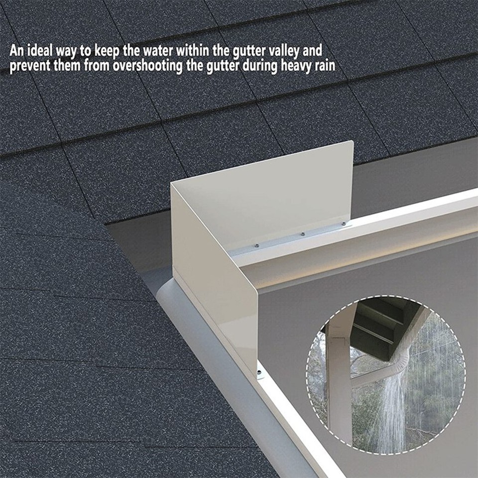 Efficient Gutter Valley Splash Guard Prevents Overflow Fits Most ...