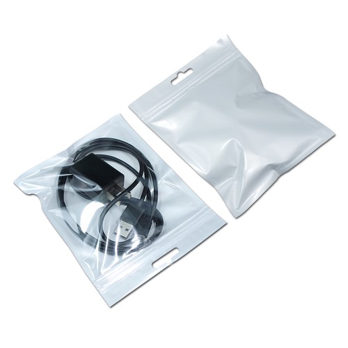 White Clear Plastic for Zip Retail Pearl Lock Packaging Hang Bags ...