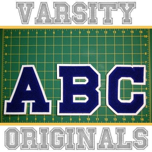Chenille Varsity Letter Patches A-M (11 Colors) School Letter Patch ...