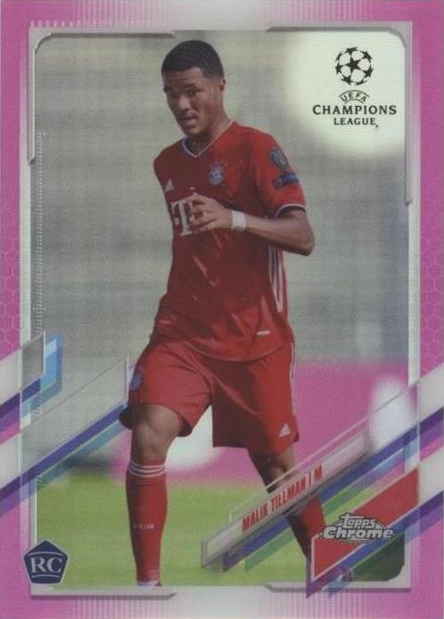 2020-21 Topps Chrome Uefa Champions League - Malik Tillman #5 Pink ...