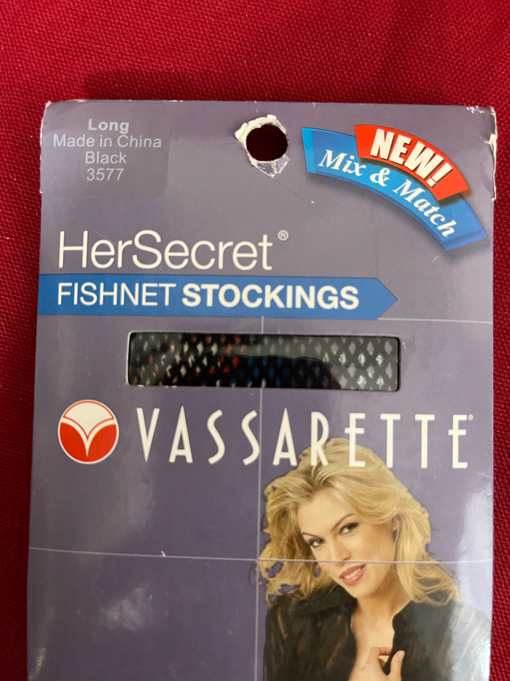 VASSARETTE STOCKINGS, Color: Black, Size Med to Plus, Styles: Regular ...