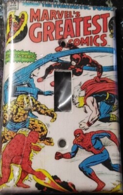 Custom Handmade -Marvel's Greatest Comics #55 - Light Switch Cover ...