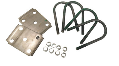 FOUR- 1/2" U bolt trailer axle spring mount 5200# 6000# GD 3"x 6-1/2 ...