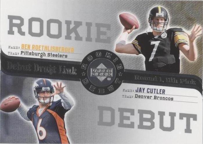 2006 Upper Deck Rookie Debut - Debut Draft Link Ben Roethlisberger, Jay ...
