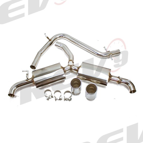 REV9 60mm TURBO EXHAUST STAINLESS STEEL KIT FOR 09-14 VW GTI GOLF MK6 2 ...