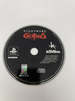 Nightmare Creatures (Sony PlayStation 1, 1997) PS1 Disc Only Tested ...