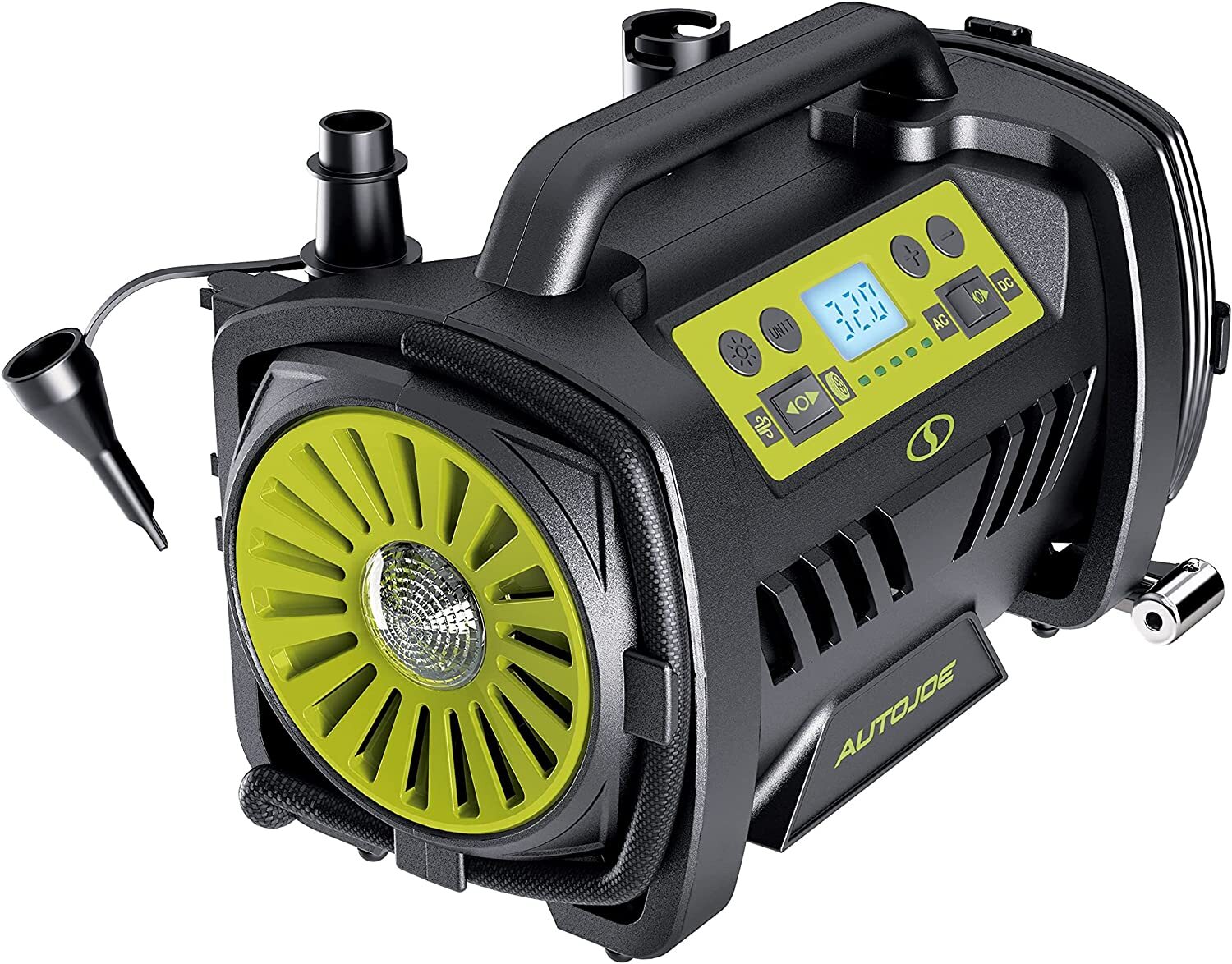 Snow Joe ATJ-AIR1-HYB Hybrid 12-Volt 110-Volt AC High Volume Tire ...