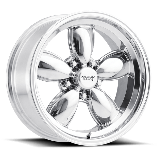 17x9.5 American Racing VN500 AR500 Polished/Black Wheel 5x4.75 (-25mm ...