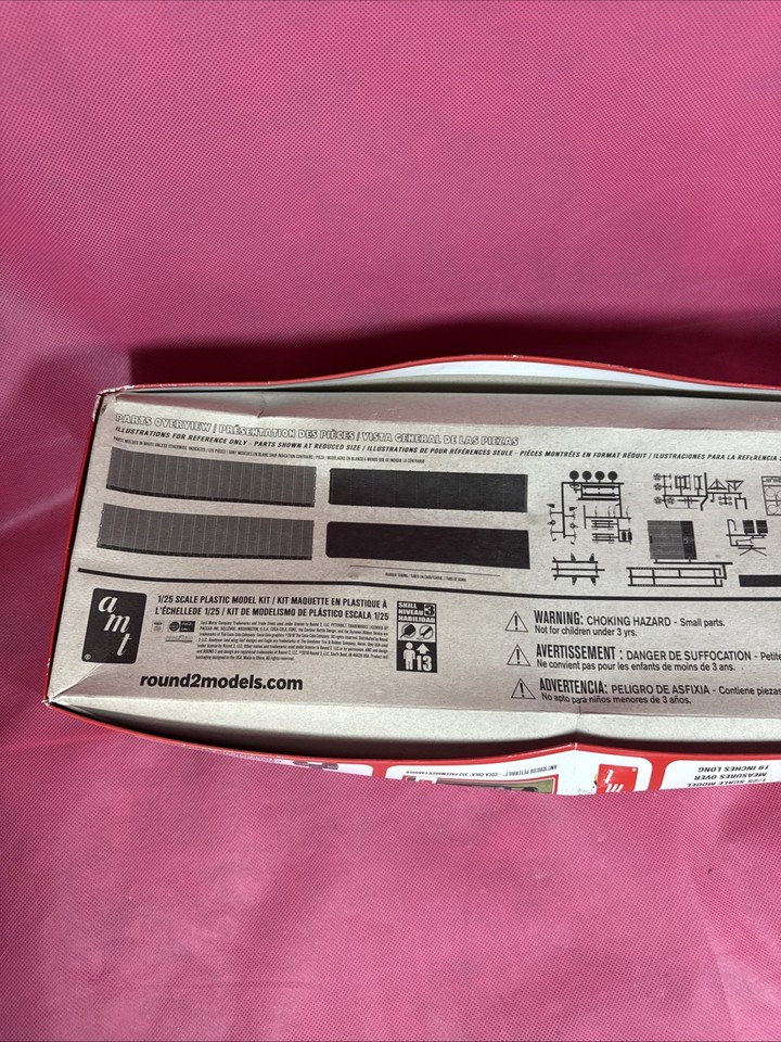 AMT Model kit 1/25 scale Fruehauf model FB beaded panel van Coca Cola ...