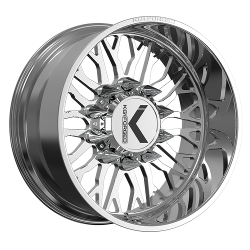 26x14 KG1 Forged KD081 Buckler-S Polish DUALLY SS FRONT Wheel Blank ...