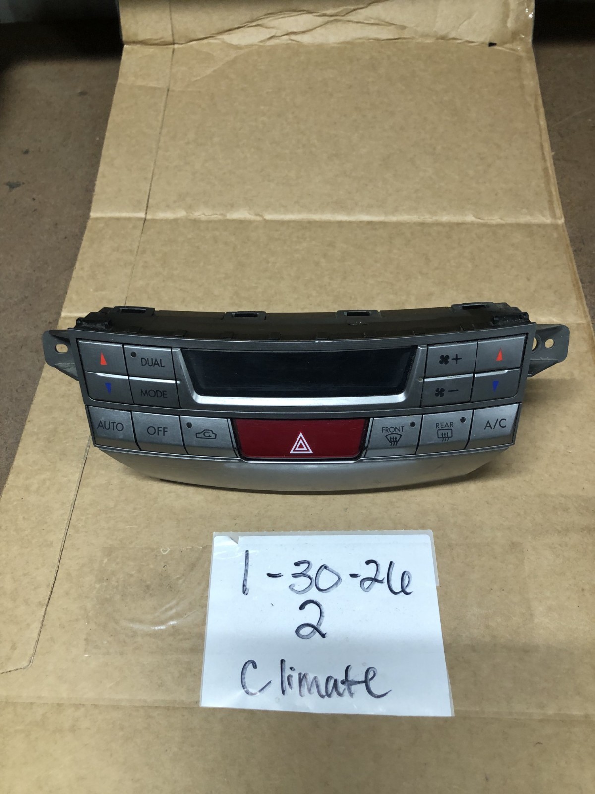 2010-14 Subaru Legacy & Outback AC Heat Climate Control A2C3160350000 ...