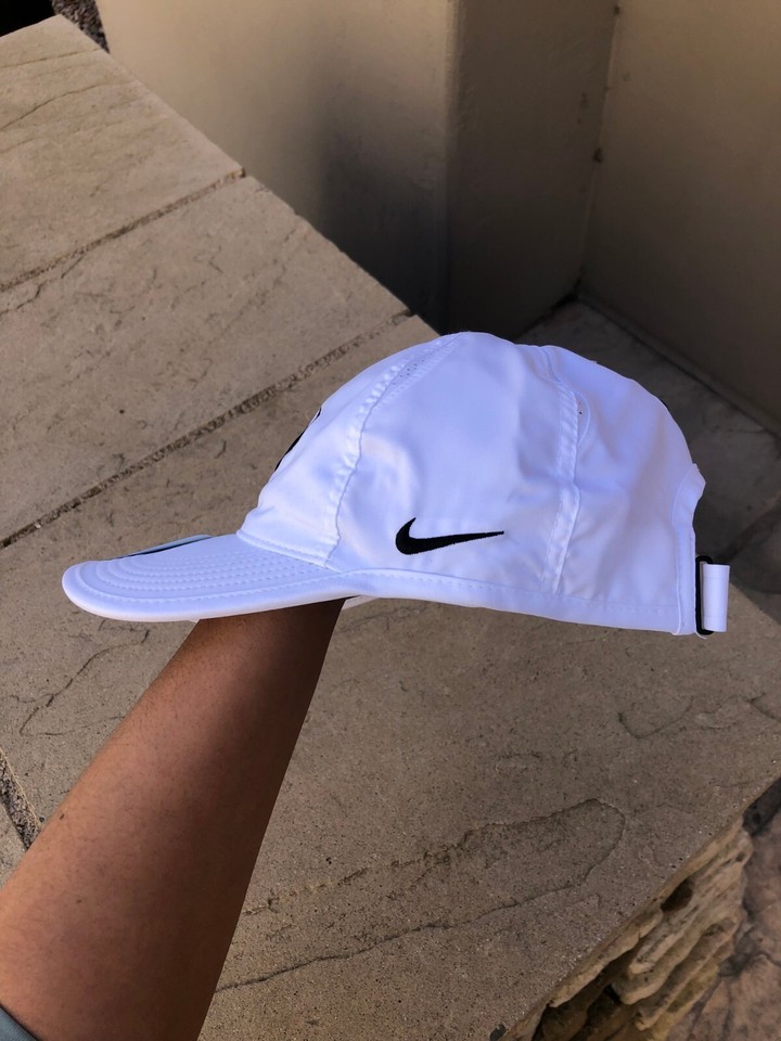 Nike Rafa Nadal Tennis Hat Cap White Strapback Dri-Fit FB5600-100 Adult ...