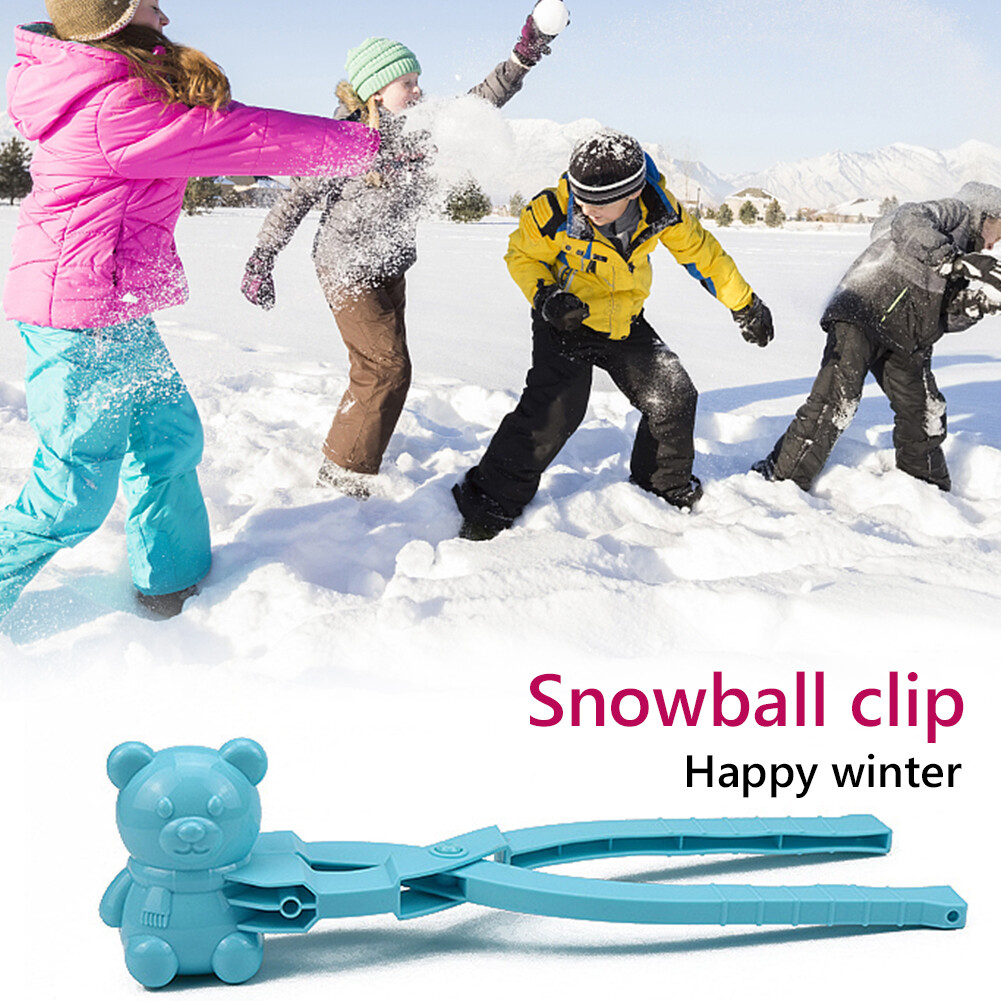 3D Bear Snowball Maker Children Winter Outdoor Sand Mould Snowball ...