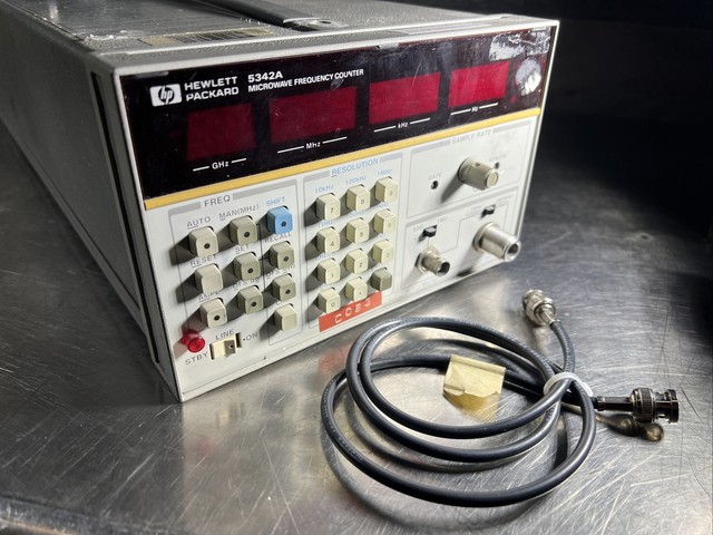 HP Agilent Keysight 5342A Microwave Frequency Counter 10hz - 18ghz for ...