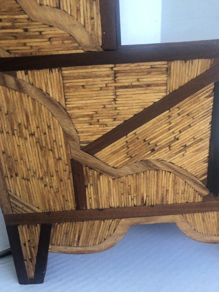 Folk Art Wooden Match Sticks Display Shelf-ca 1940,s. PRICE REDUCED ...