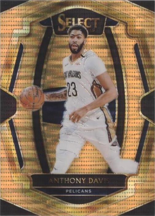 2018-19 Panini Select - Premier Level Anthony Davis #140 Neon Orange ...