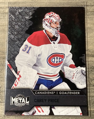 CAREY PRICE 2020-21 METAL UNIVERSE BASE CARD #31 CANADIENS | eBay