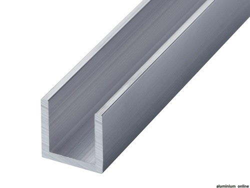 ALUMINIUM CHANNEL U C PROFILE 32mm 35mm 38mm 44mm 51mm 57mm select size ...