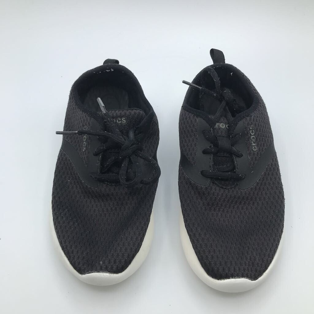 Crocs Womens Literide Mesh Lace Sneakers Shoes Black … - Gem