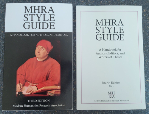 2 x MHRA Style Guide , 3rd 2013 & 4th Edition 2024 | eBay