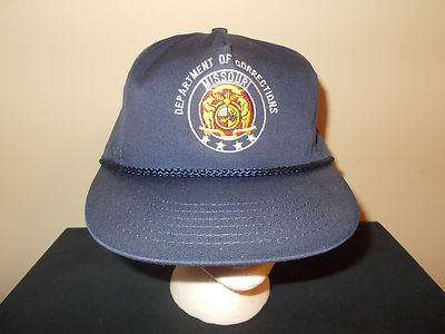 VTG-1990s Missouri Department of Corrections Warden Guard strapback hat ...