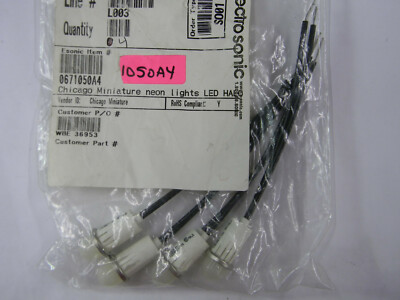 New Lot of 4 1050A4 Chicago Miniature Neon Light Indicators N5 | eBay