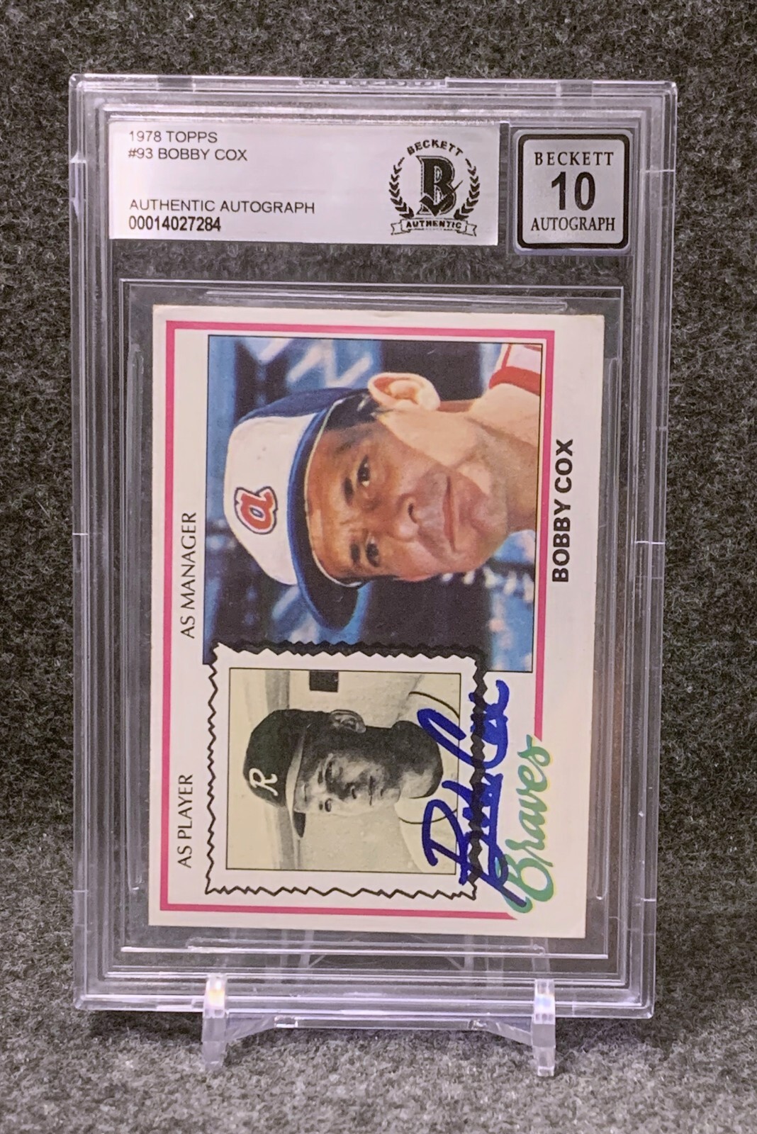 Bobby Cox Autographed Memorabilia | Signed Photo, Jersey, Collectibles ...