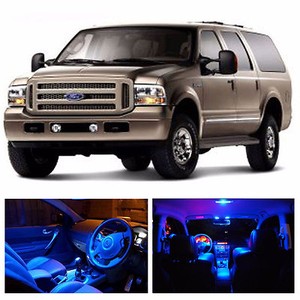 LED Blue Lights Interior Package Kit For Ford Excursion 2000-2005 (14 ...