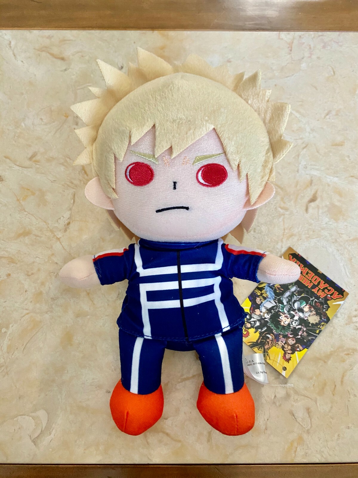 Funimation My Hero Academia Bakugo Bakugou Katsuki Sitting Plush Doll ...
