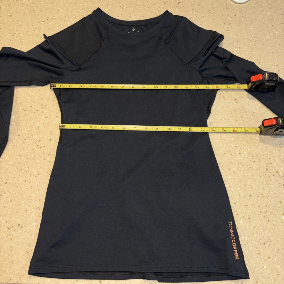 Tommie Copper Shirt Womens Large Compression Back Support Black Long ...