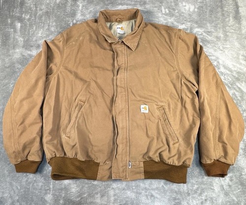 Carhartt Fr Jacket Men's 2XL FRJ1020 Workwear Distressed Bomber Style ...