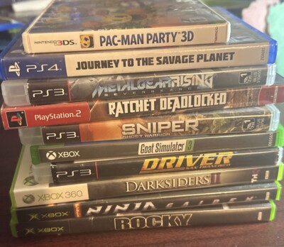 Lot Of 10 PS3 ,PS2 Xbox,Xbox 360 ,GameCube,wii Untested Games Lot | eBay