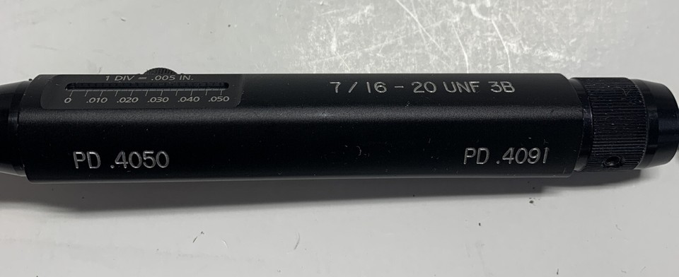 LEITECH 7/16 20 UNF 3B THREAD DEPTH PLUG GAGE **Pre-Owned** | eBay