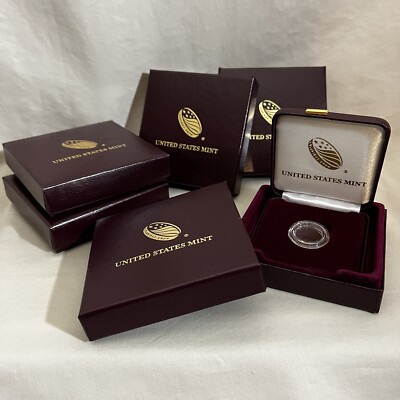 5 US Mint Presentation Gift Cases Capsules for 1/10 oz Gold American ...