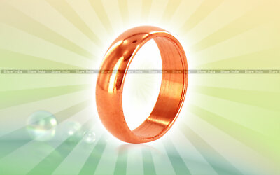 3mm Plain Pure Copper Ring Solid Tamba Simple Band Astrology Mens ...