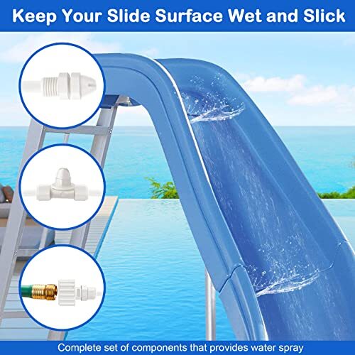 Pool Slide Water Tubing Kit Spray Hose Kit/Parts for Inground Pool ...