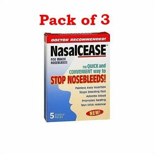 Nasalcease First Aid Cuts & Nosebleeds Fast Easy Relief Sterile 5ct ...
