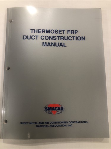 SMACNA Thermoset FRP Duct Construction Manual First Edition 1997 Book ...