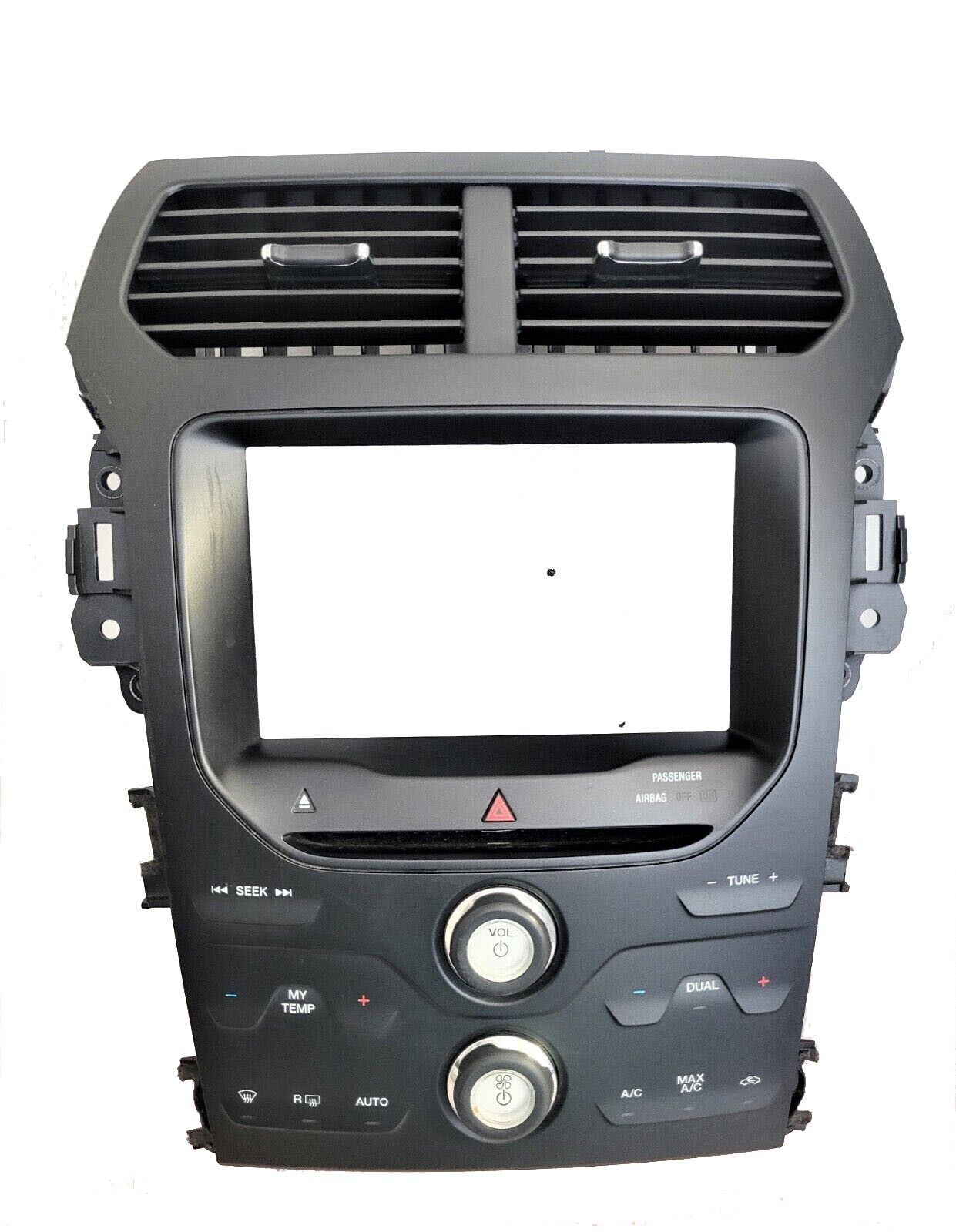 2012 Ford Explorer OEM 8" Radio Display Climate Control Faceplate BEZEL ...