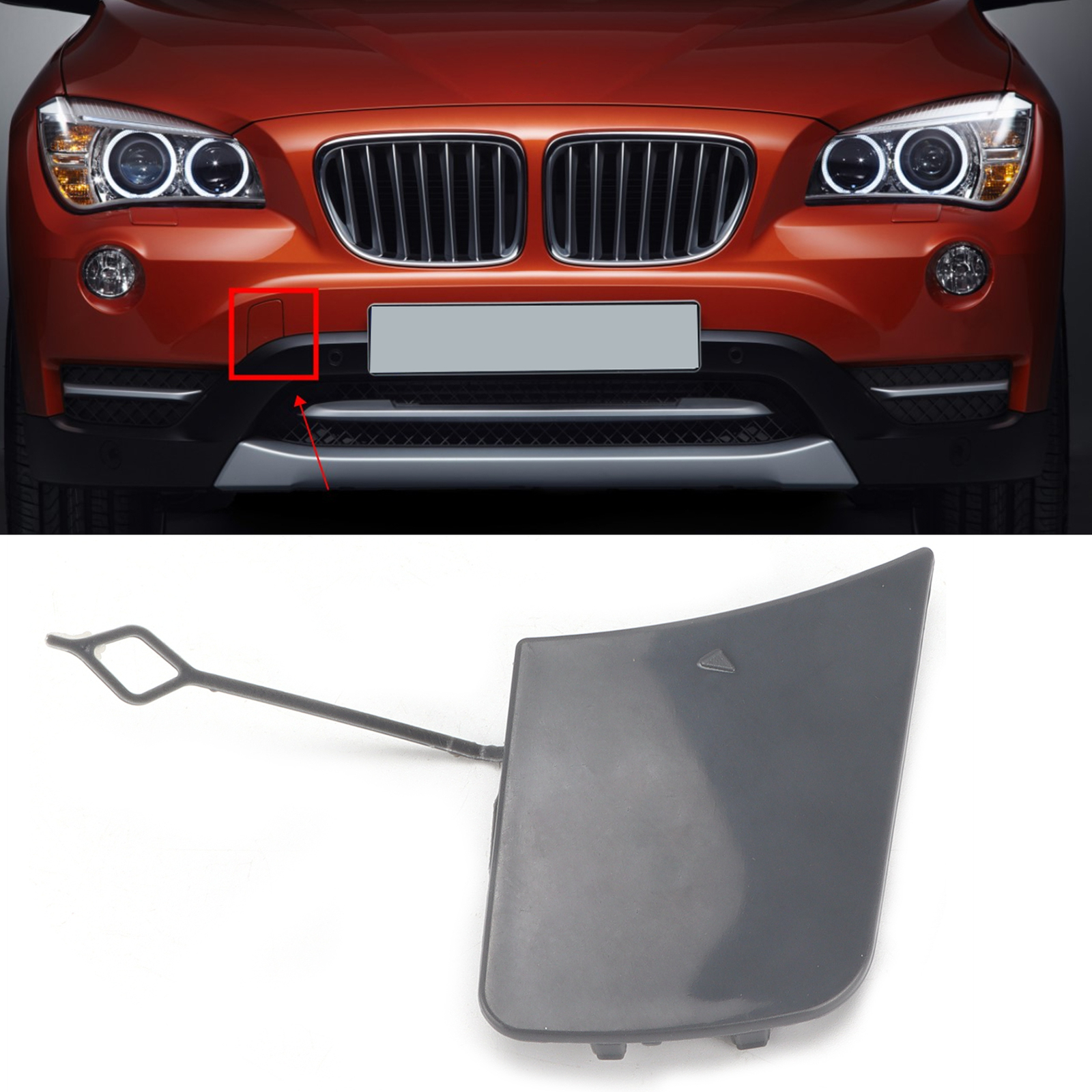 Front Bumper Tow Hook Cover 51117345034 ABS Cap For X1 E84 X Line 2013 ...