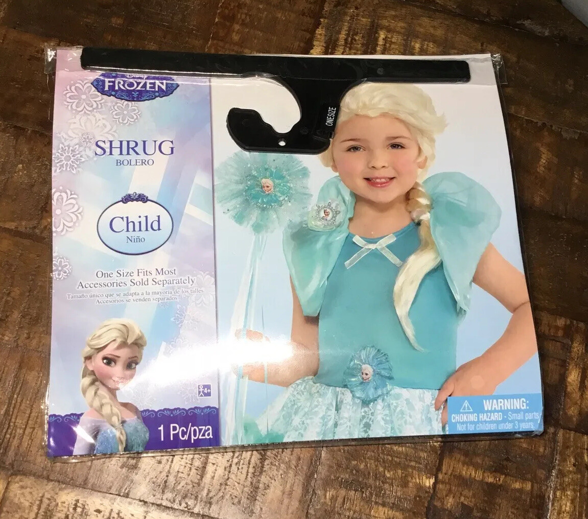 New Disney Frozen Elsa Child Shrug / Bolero Fairy Halloween Costume ...