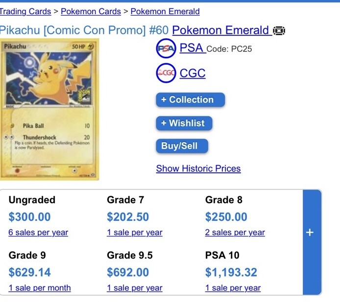 Pikachu - Pikachu [Comic Con Promo] #60 Pokemon Emerald | eBay