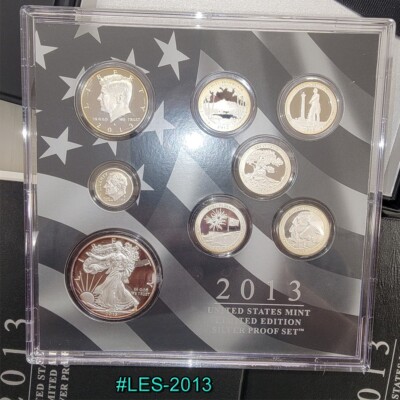 2013 LIMITED EDITION SILVER PROOF SET EAGLE W QUARTERS S | eBay