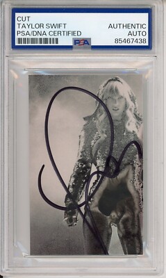 TAYLOR SWIFT SIGNED Eras Tour Concert Photo Cut Signature PSA DNA ...