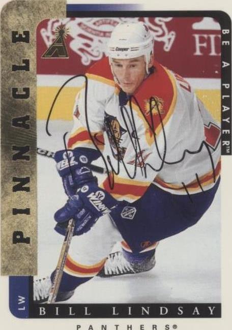1996-97 Pinnacle Be A Player - Bill Lindsay #204 Autographs (AU) for ...