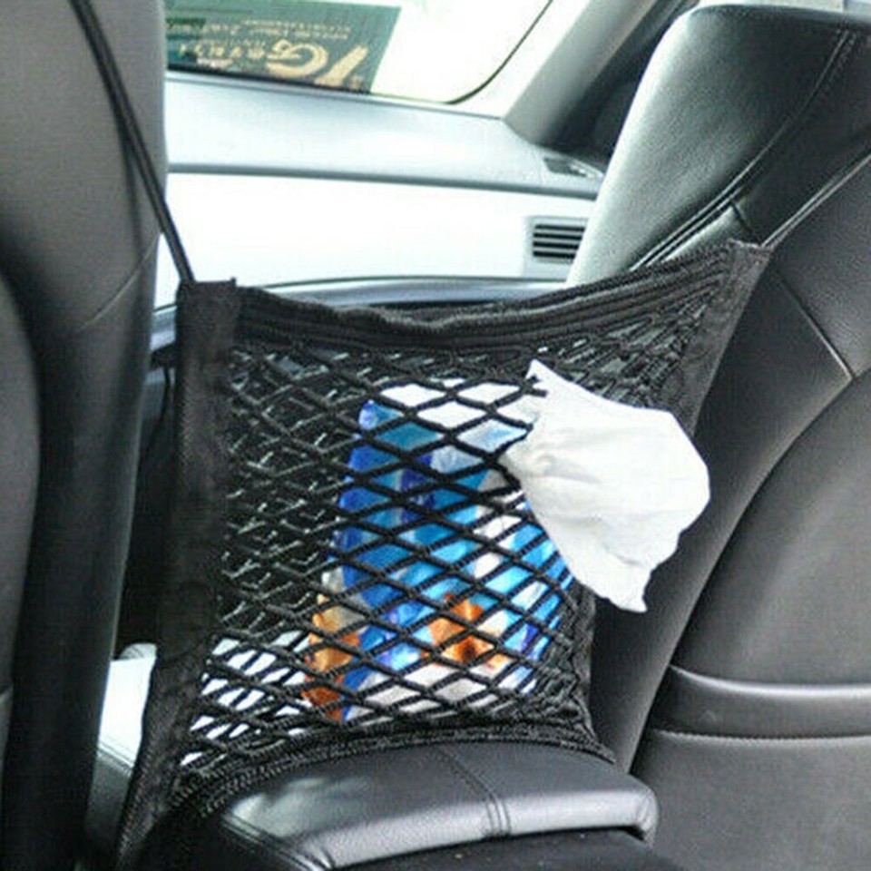 Trunk Storage Net Car Rear Trunk Back Seat Sticker Elastic Cargo String ...