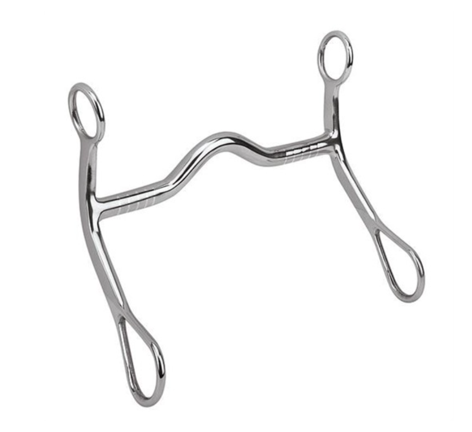 Weaver Draft Mule Stainless Steel 6 1/2" Medium Port Copper Curb Bit ...